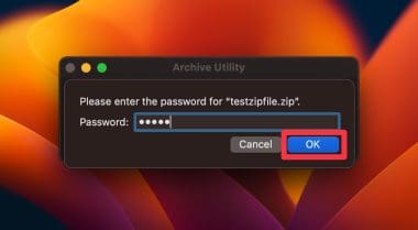 How to Password Protect a Zip File on Mac