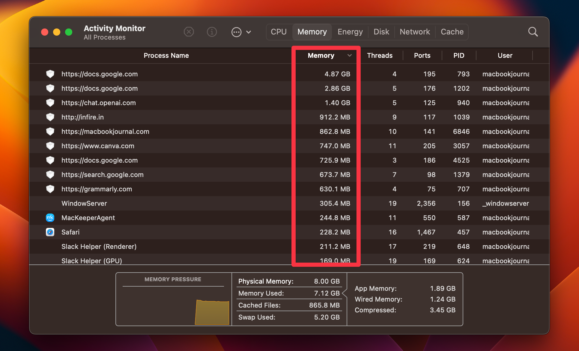 How to Check the Memory Usage on a Mac: 2 Easy Ways